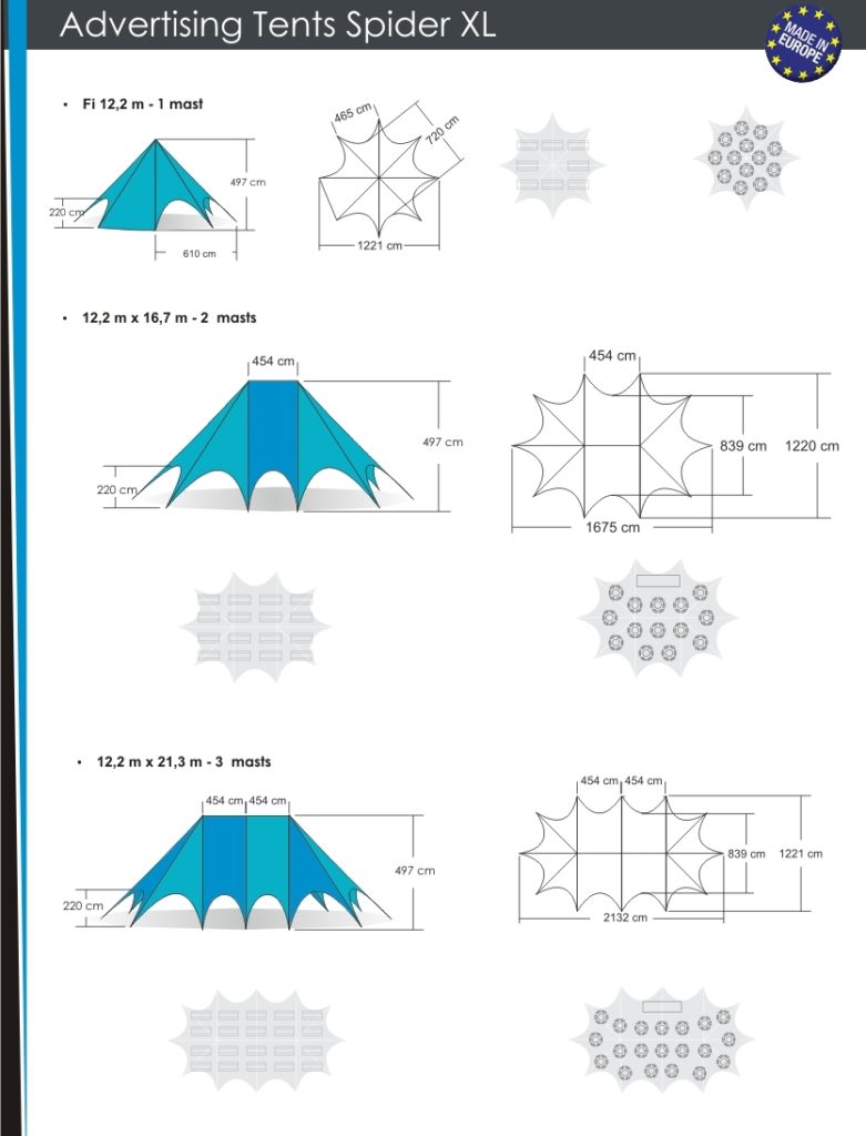 Spider tents | Krevent.eu